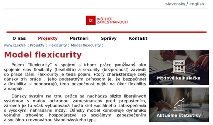Model flexicurity - Inštitút zamestnanosti